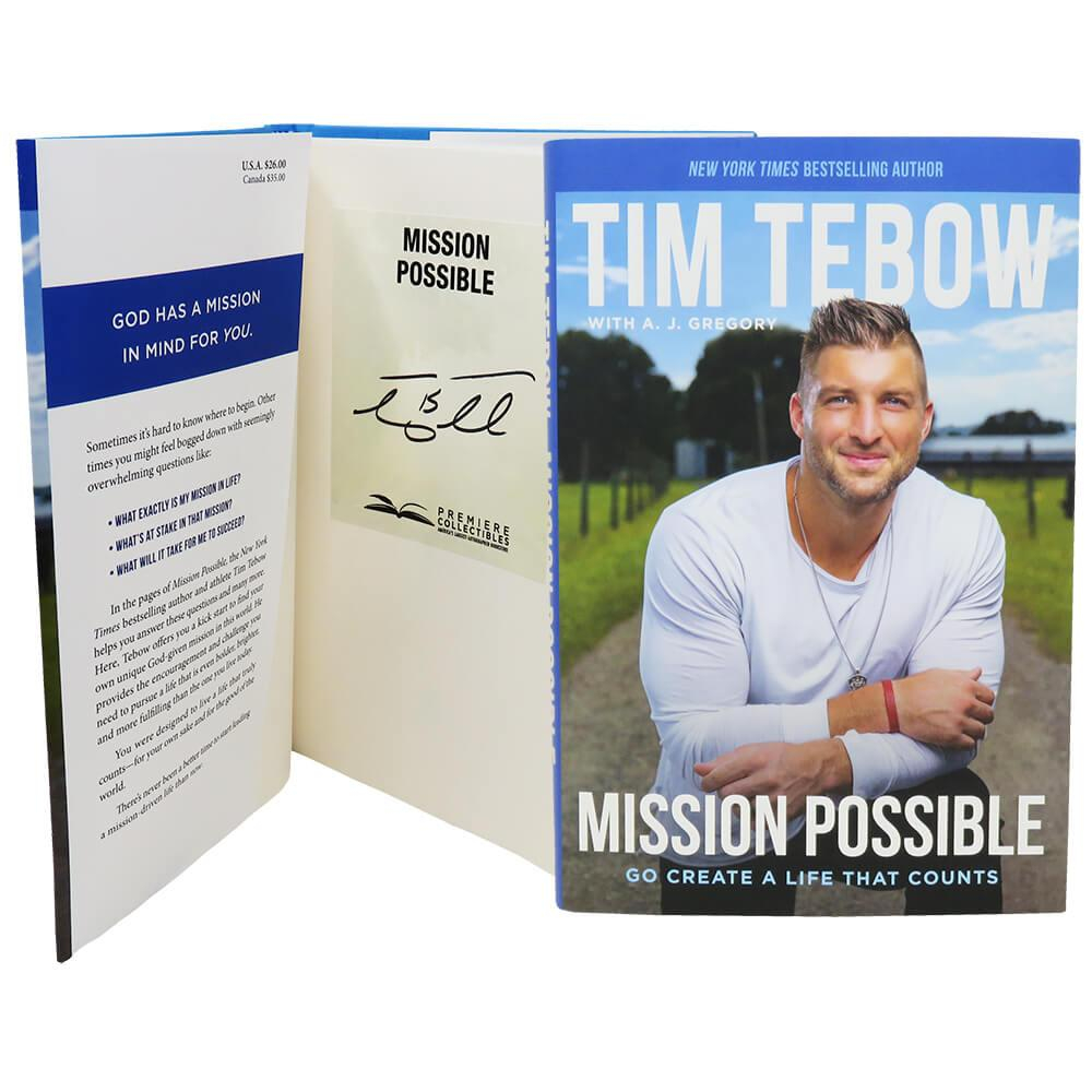 Tim Tebow Signed "Mission Possible" Hardcover Book (Schwartz ...