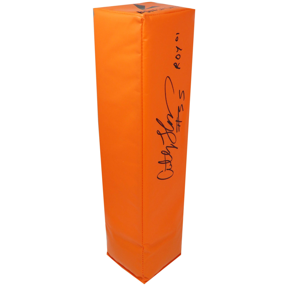 Anthony Thomas Signed Endzone Pylon Inscribed "ROY 01" (Schwartz Sports ...
