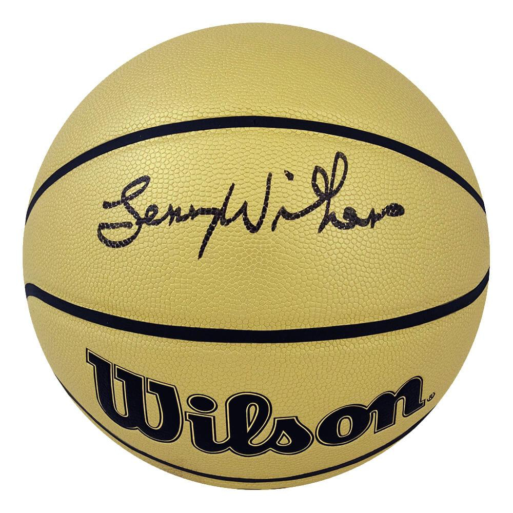 Lenny Wilkens Signed NBA Gold Basketball (Schwartz) | Pristine Auction