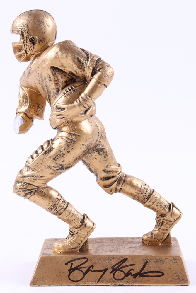 Barry Sanders Signed Lions Football Statue (Schwartz) | Pristine Auction