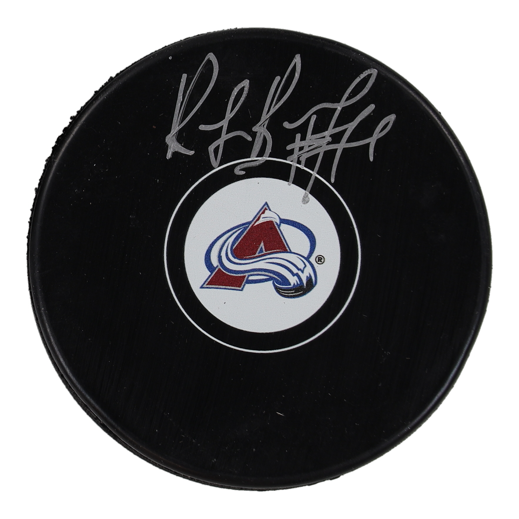 Ray Bourque Signed Avalanche Logo Hockey Puck (JSA) | Pristine Auction