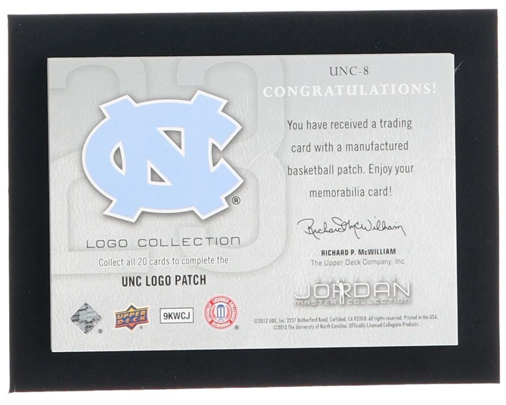 Michael Jordan 2012 Upper Deck Jordan UNC Master Collection UNC Logo ...