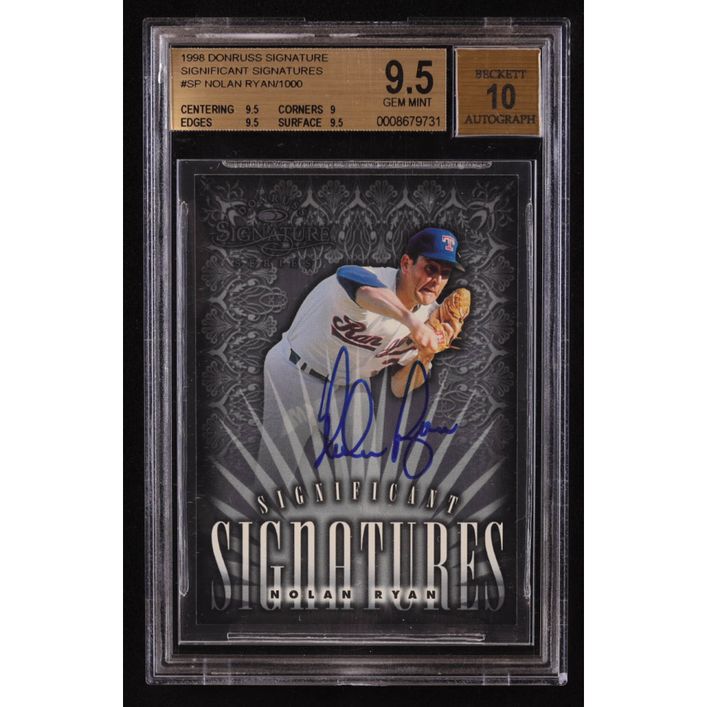 Nolan Ryan 1998 Donruss Signature Significant Signatures #SP #0060/1000 ...