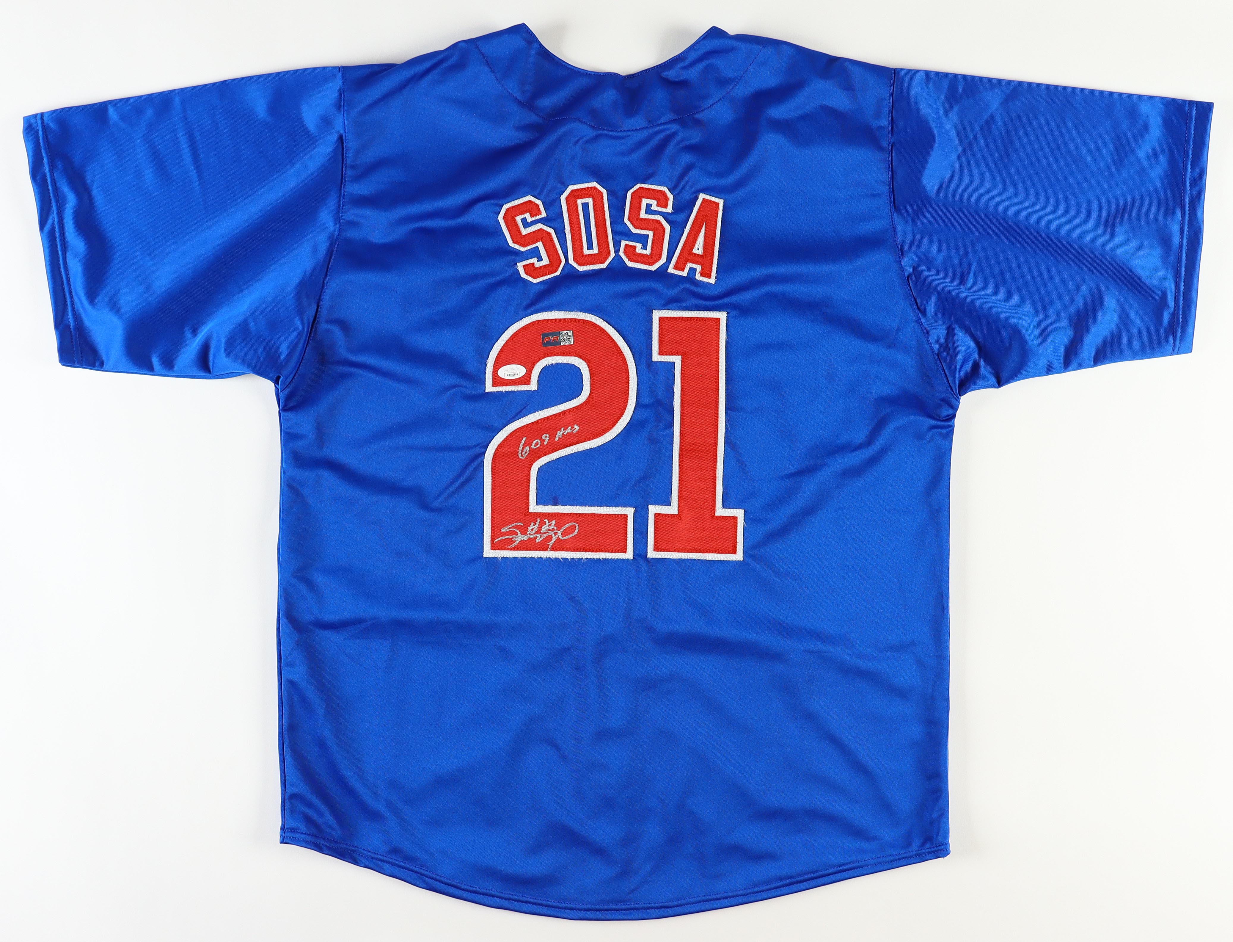 Sammy Sosa Signed Jersey Inscribed "609 HRS" (JSA) | Pristine Auction