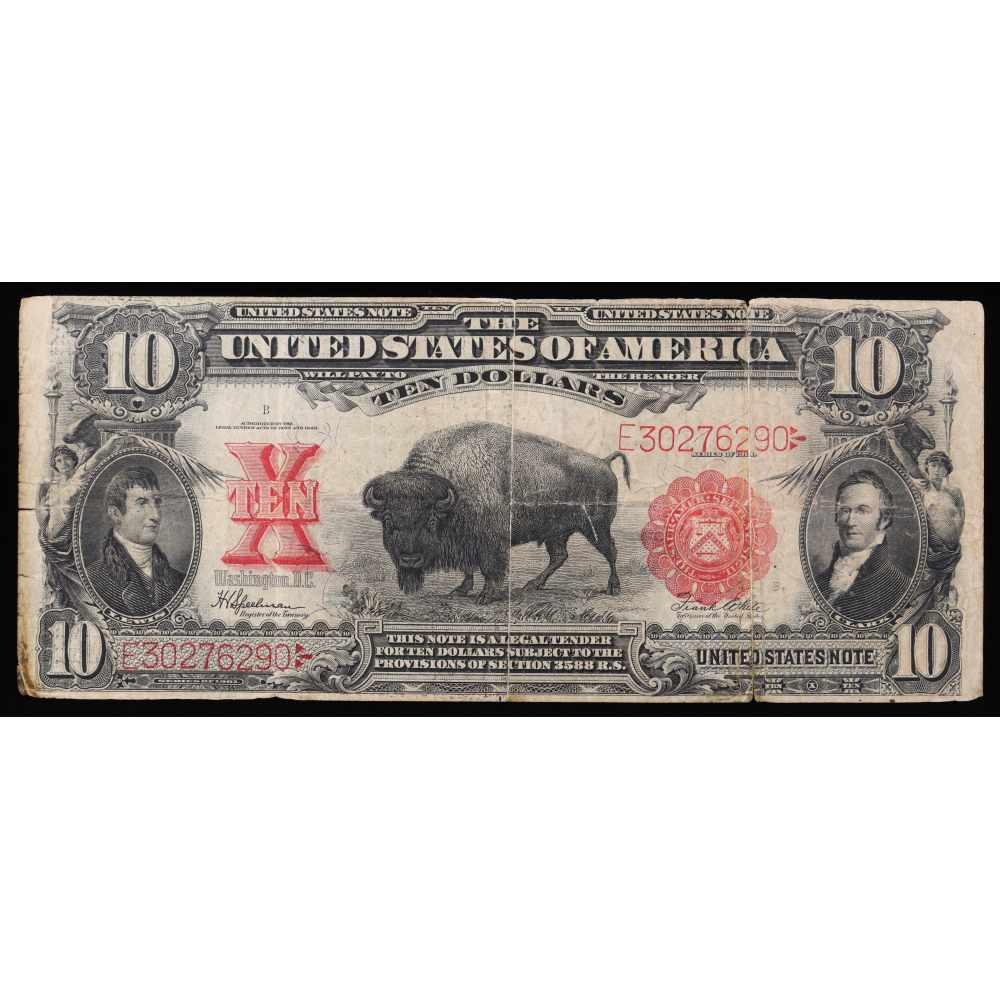 1901 $10 Ten Dollar U.S. Bank Note | Pristine Auction