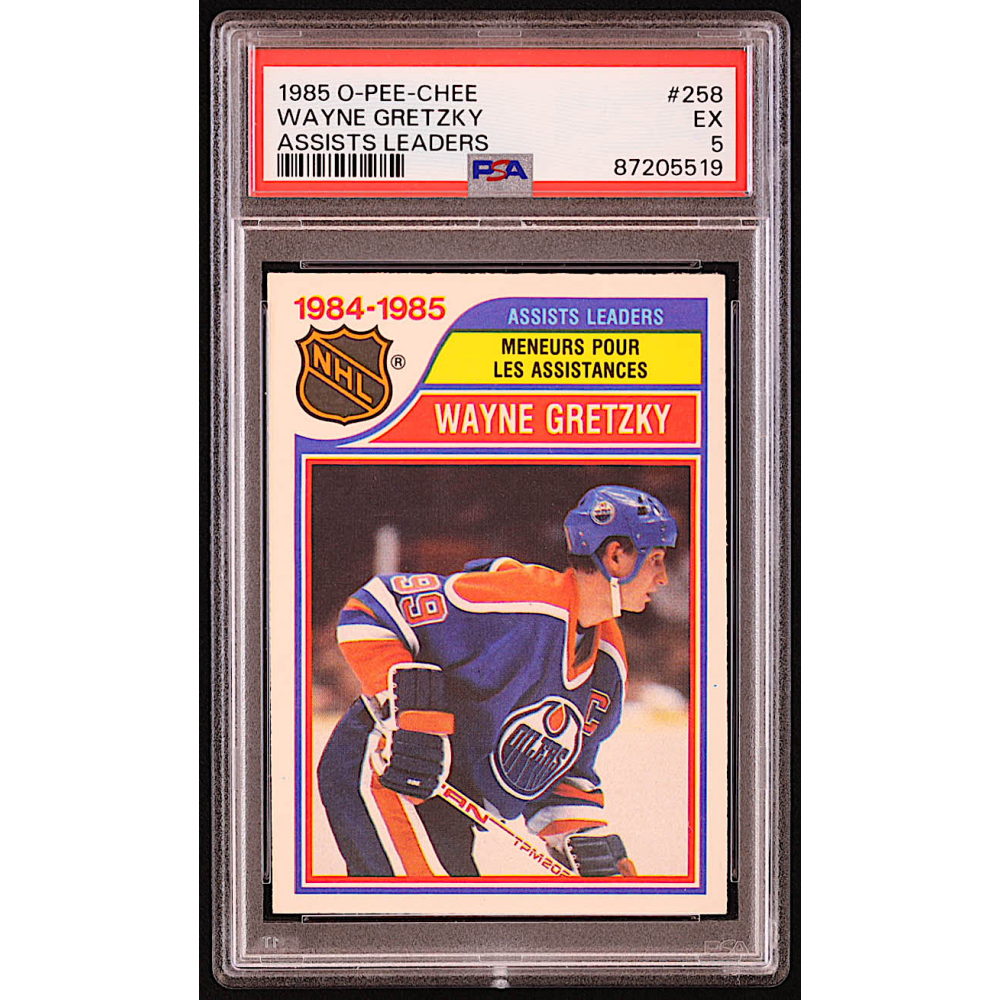 Wayne Gretzky 1985-86 O-Pee-Chee #258 LL (PSA 5) | Pristine Auction