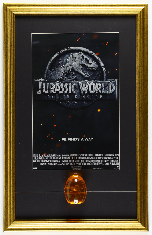 "Jurassic World" Custom Framed Movie Poster Print Display with Replica ...