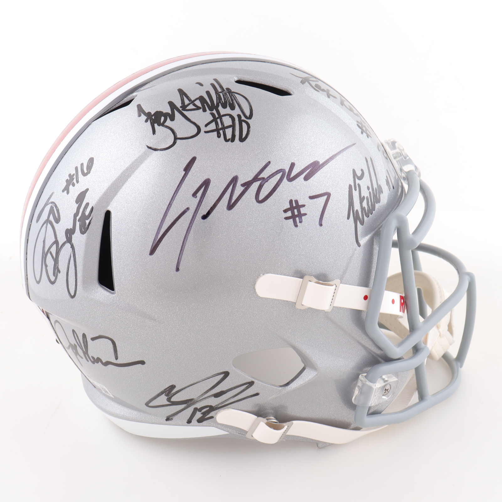 Ohio State Buckeyes Full Size Speed Helmet Signed By (8) With C. J ...