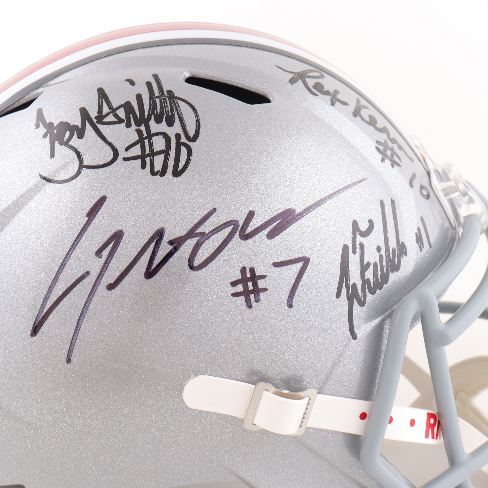 Ohio State Buckeyes Full Size Speed Helmet Signed By (8) With C. J ...