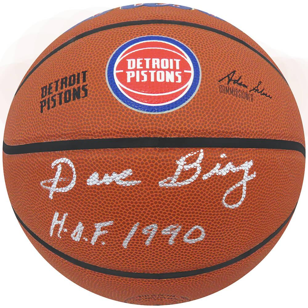 Dave Bing Signed Pistons Logo NBA Basketball Inscribed "H.O.F. 1990" (Schwartz) | Pristine Auction