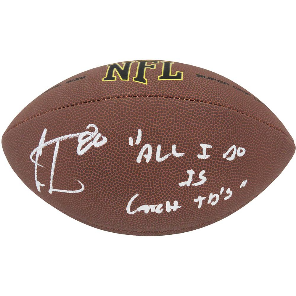 Cris Carter Signed NFL Football Inscribed "All I Do Is Catch TD's ...