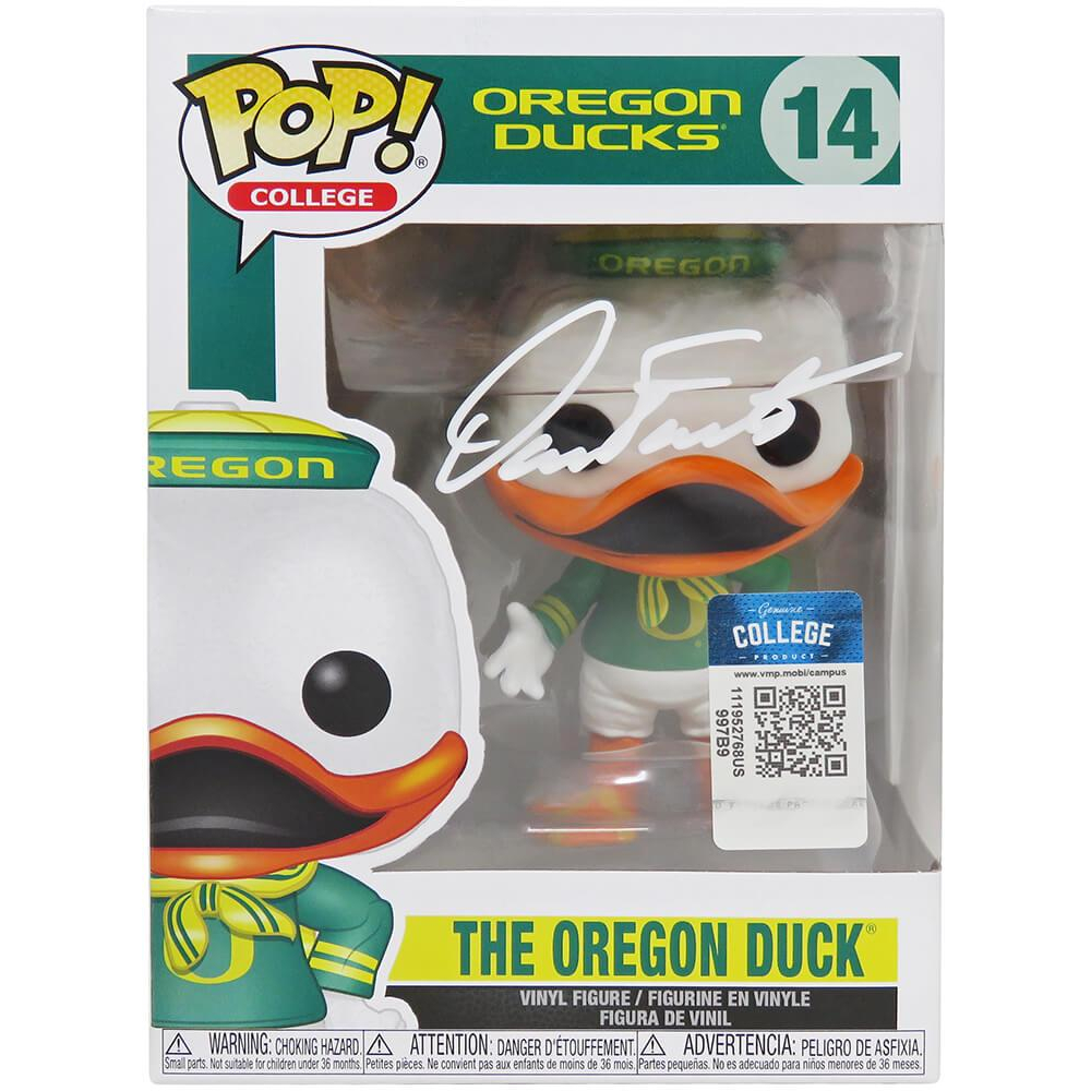 Dan Fouts Signed Oregon Ducks #14 The Oregon Duck Funko Pop! Vinyl ...