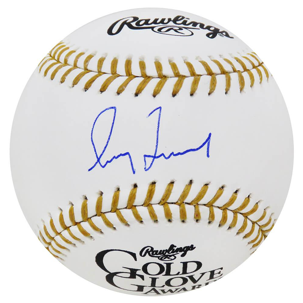 Greg Maddux Signed Gold Glove Award Logo Baseball (Schwartz) | Pristine ...