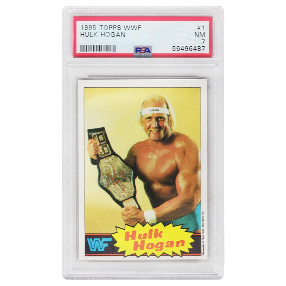 Hulk Hogan 1985 Topps WWF #1 (PSA 7) | Pristine Auction