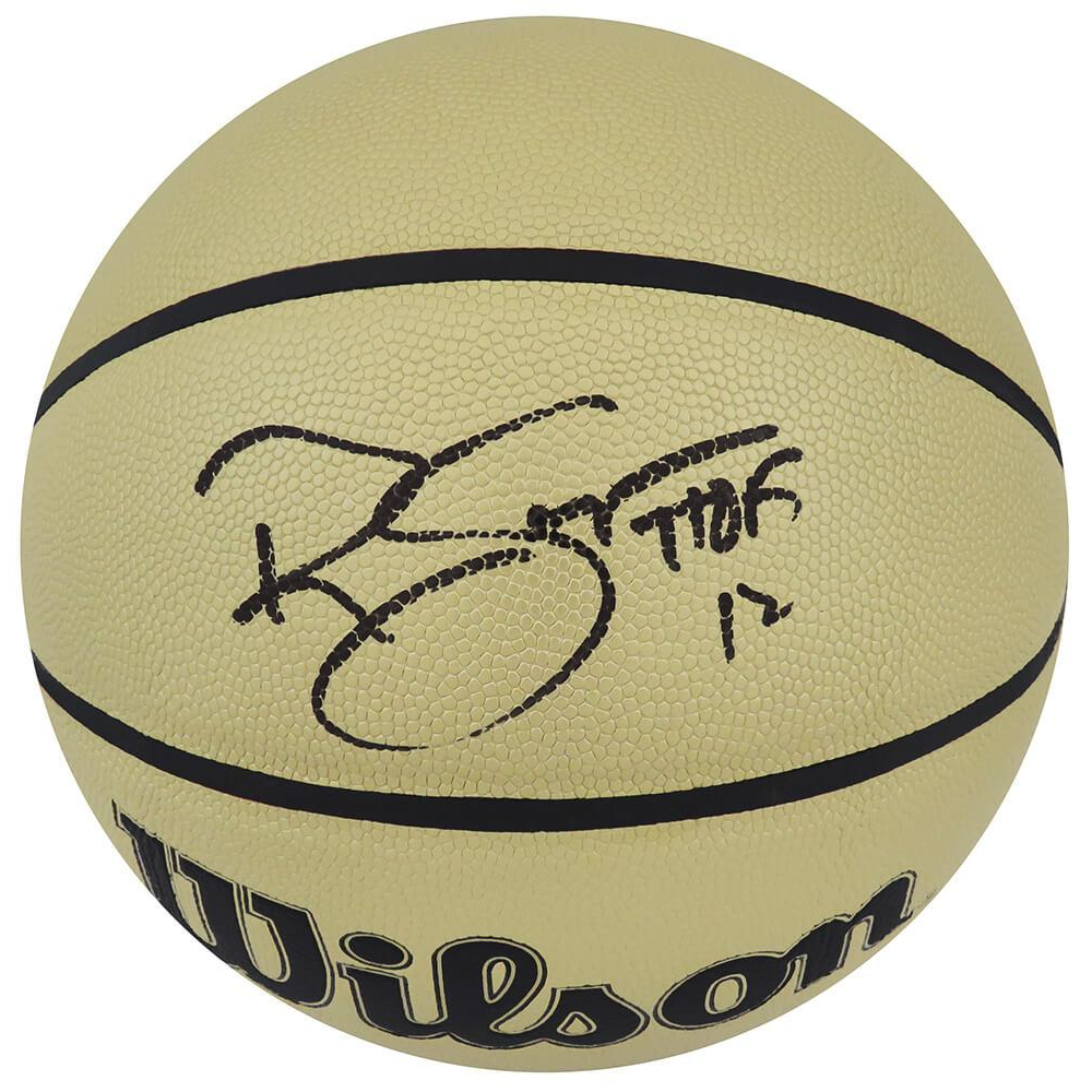Ralph Sampson Signed NBA Basketball Inscribed "HOF 12" (Schwartz ...