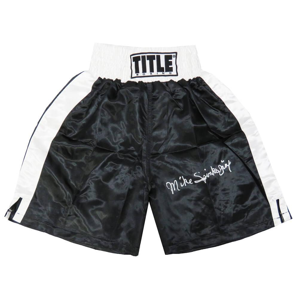 Mike Spinks Signed Boxing Trunks Inscribed "Jinx" (Schwartz) | Pristine ...