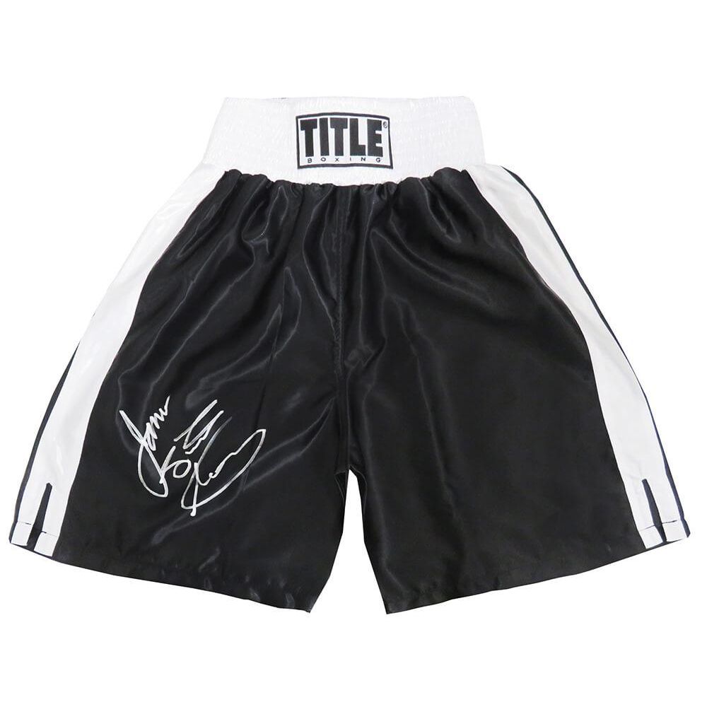 James Toney Signed Title Boxing Trunks Inscribed "Lights Out" (Schwartz ...