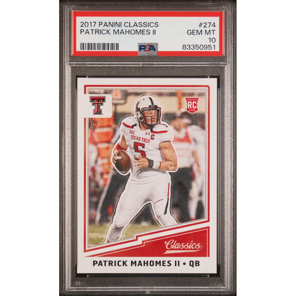 Patrick Mahomes II 2017 Classics #274 RC (PSA 10) | Pristine Auction