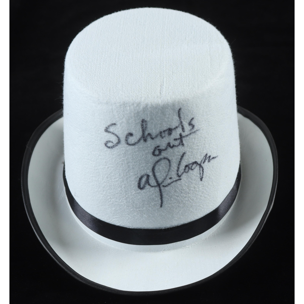 Alice Cooper Signed Top Hat Inscribed "School's Out" (Beckett ...