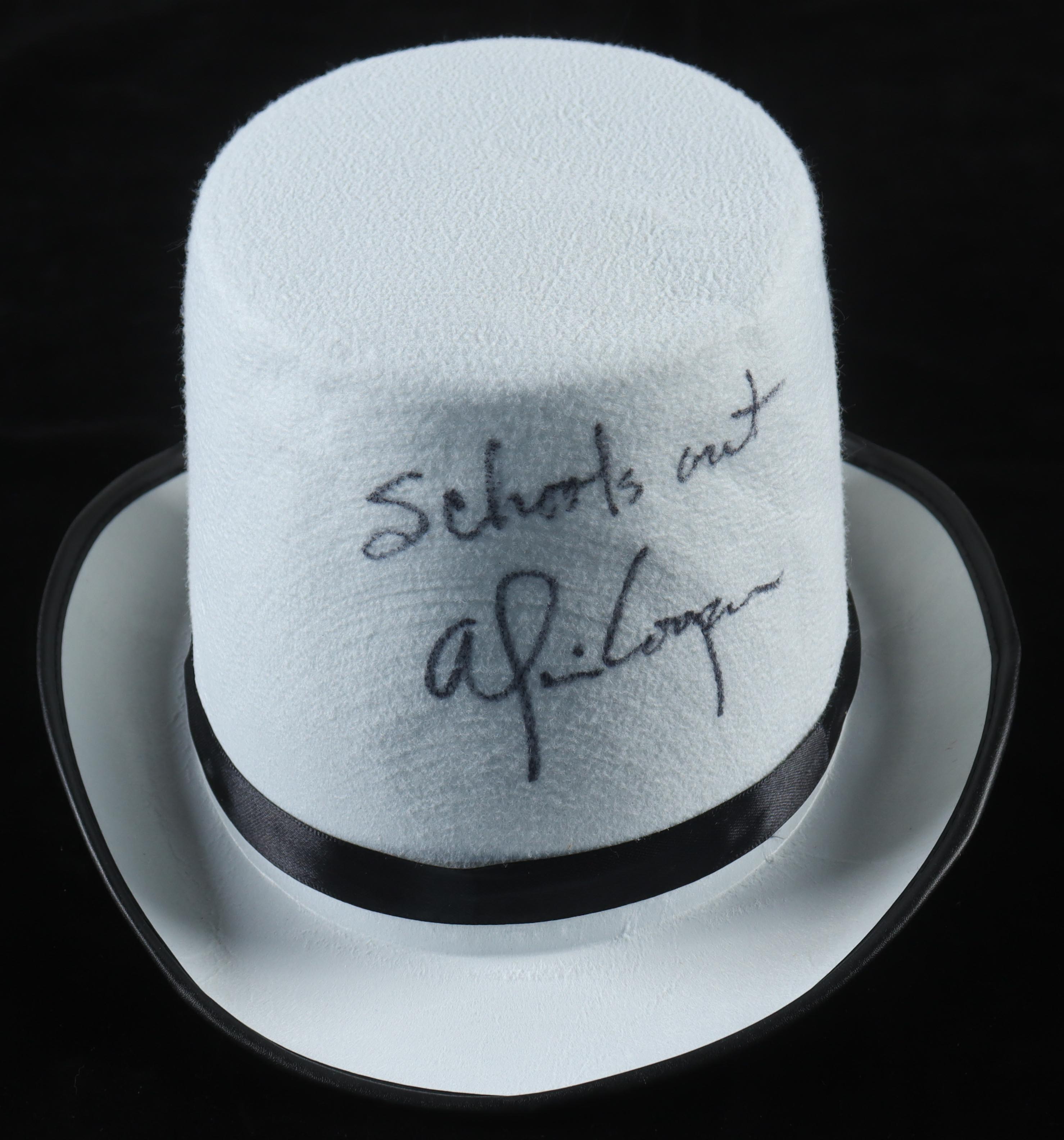 Alice Cooper Signed Top Hat Inscribed "School's Out" (Beckett ...