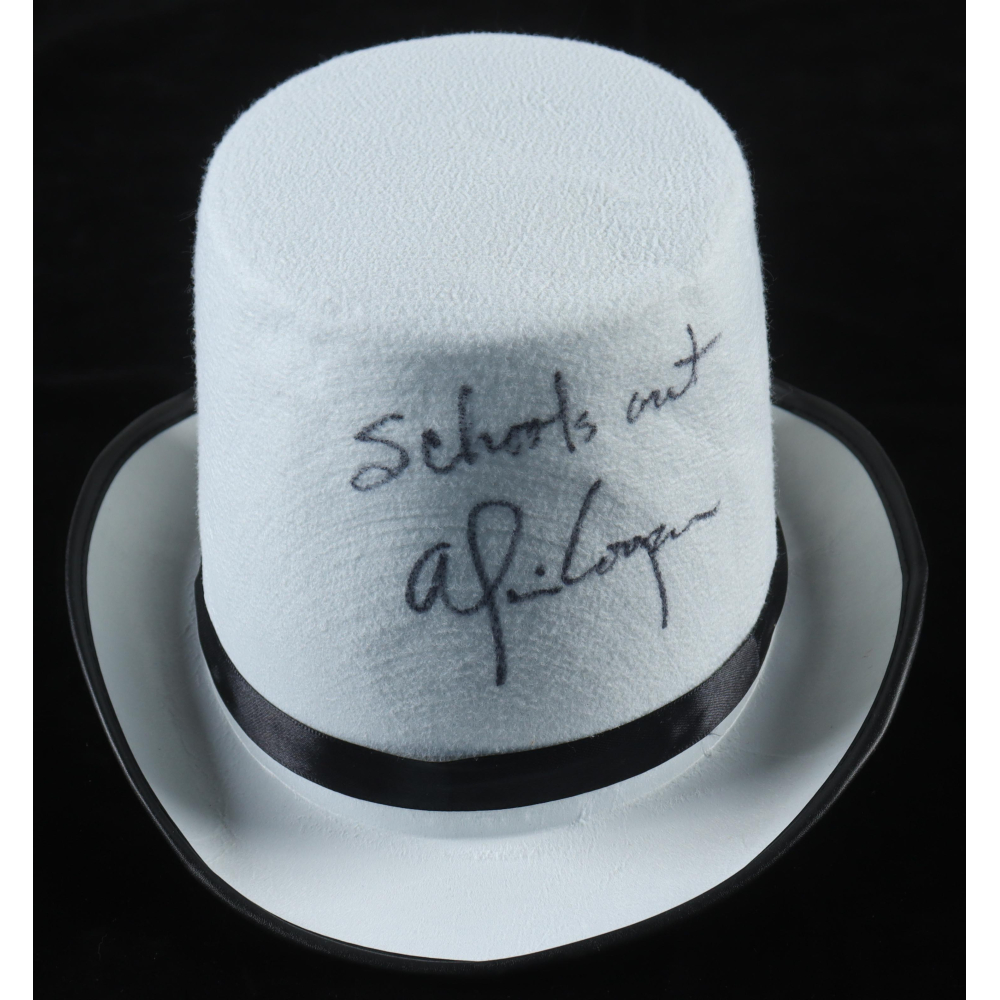 Alice Cooper Signed Top Hat Inscribed "School's Out" (Beckett ...