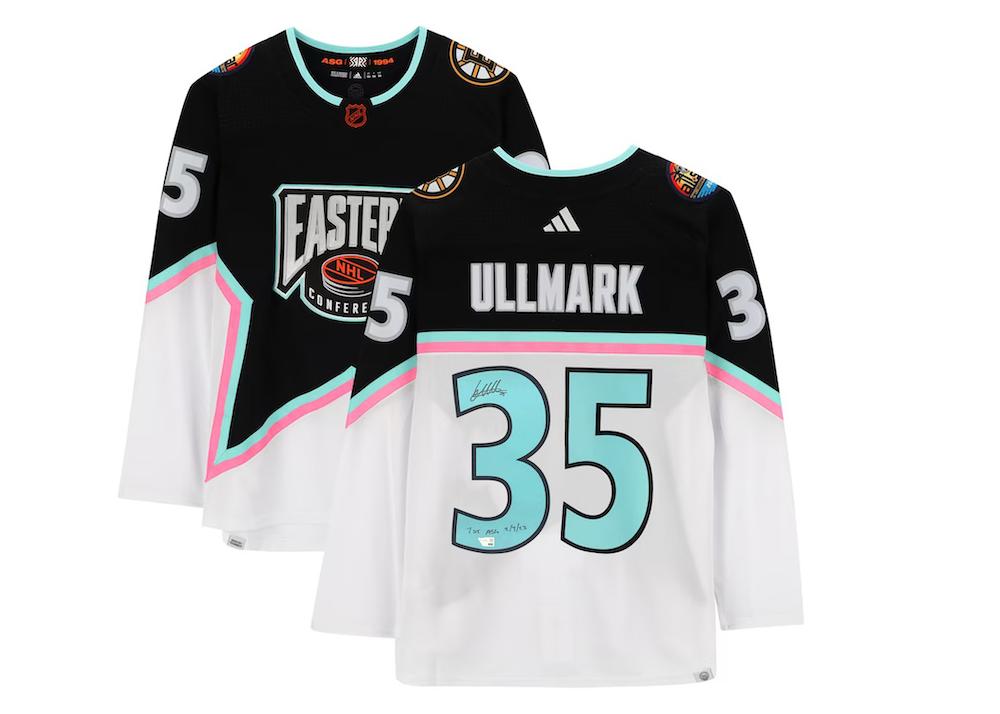 Linus Ullmark Signed Bruins 2023 All-Star Jersey Inscribed "1st ASG 2/4 ...