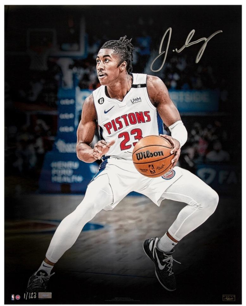 Jaden Ivey Signed LE Pistons "Step Back" 16x20 Photo (Panini ...