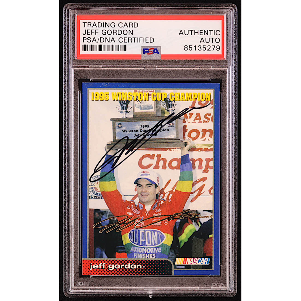 Jeff Gordon Signed Trading Card (PSA) | Pristine Auction
