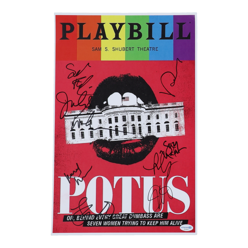 "Potus" 11x17 Photo Signed by (8) with Julianne Hough, Julie White, Lea ...
