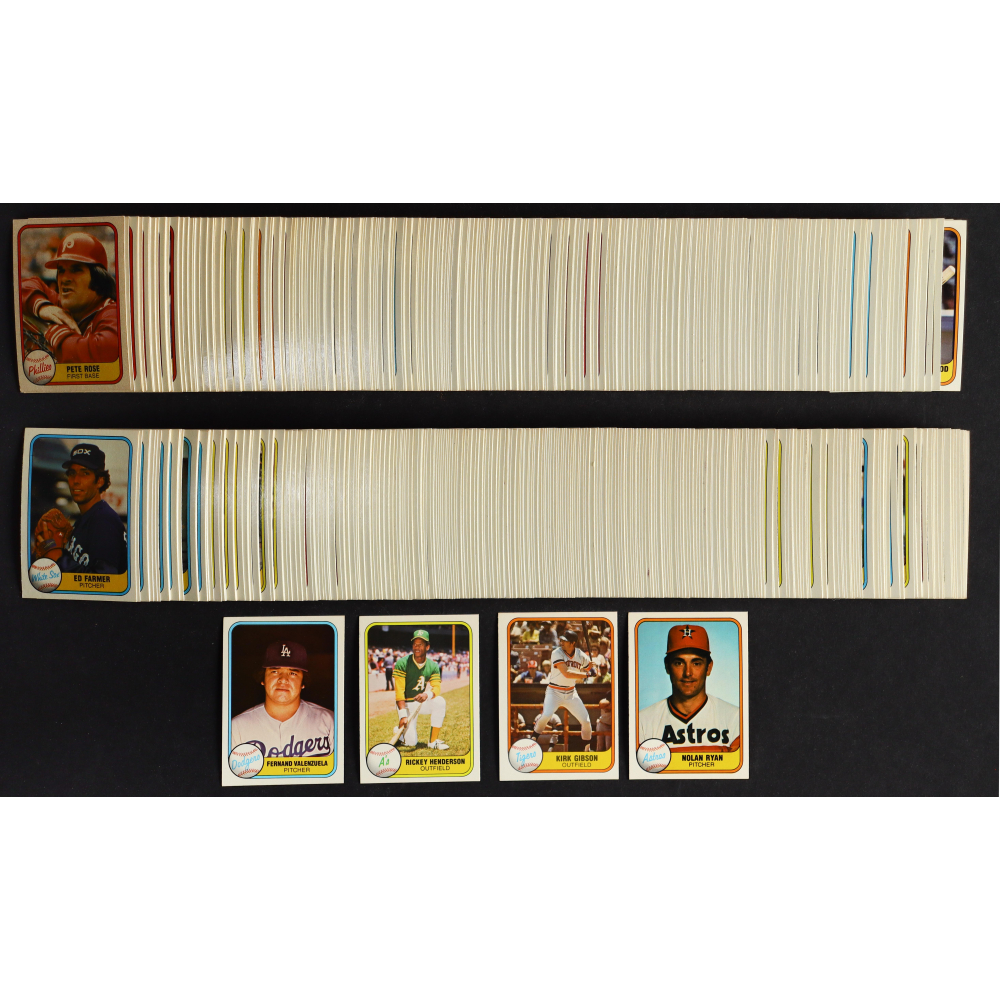 1981 Fleer Baseball Complete Set Of (660) Cards With Fernando