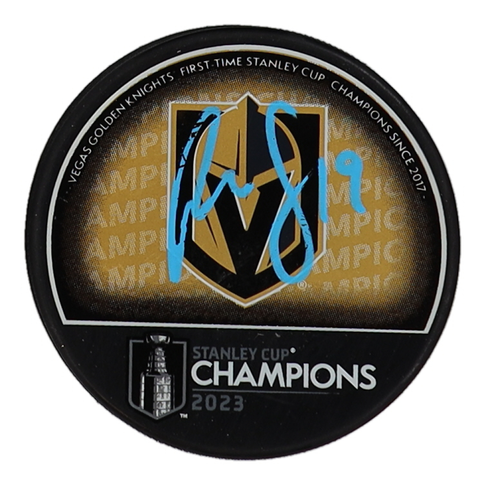 Reilly Smith Signed Golden Knights 2023 Stanley Cup Champions Logo ...