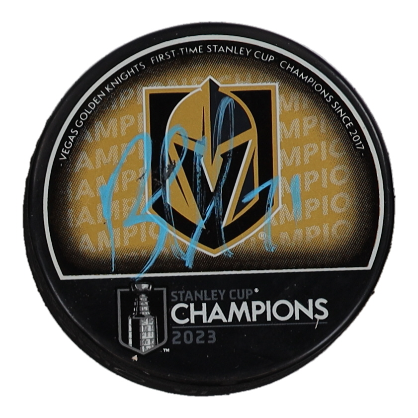 Brett Howden Signed Golden Knights 2023 Stanley Cup Champions Logo ...