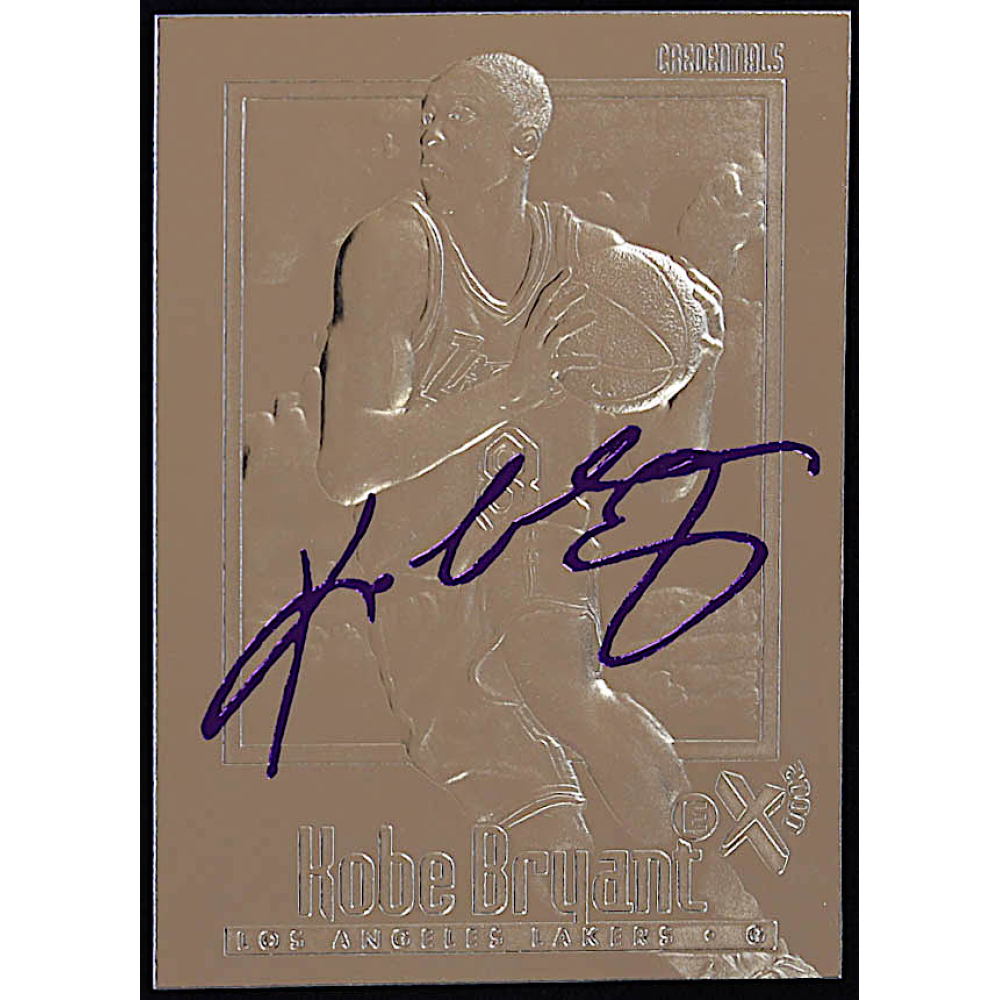 Kobe Bryant 1996-97 Skybox EX-2000 Purple Signature 23Kt Gold RC ...