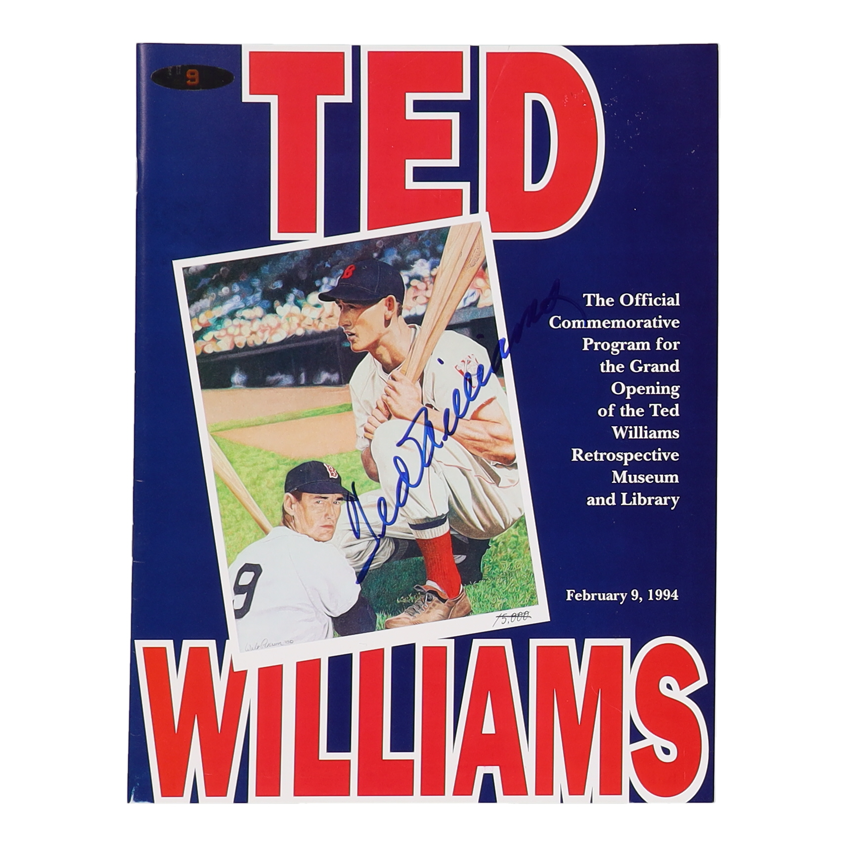 Ted Williams Signed 1994 Ted Willams Museum Program (Williams) | Pristine Auction