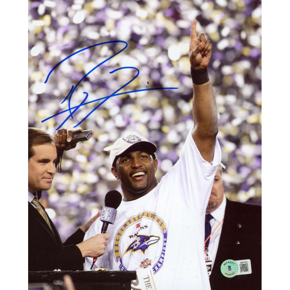 Ray Lewis Signed 8x10 Photo (Beckett) | Pristine Auction