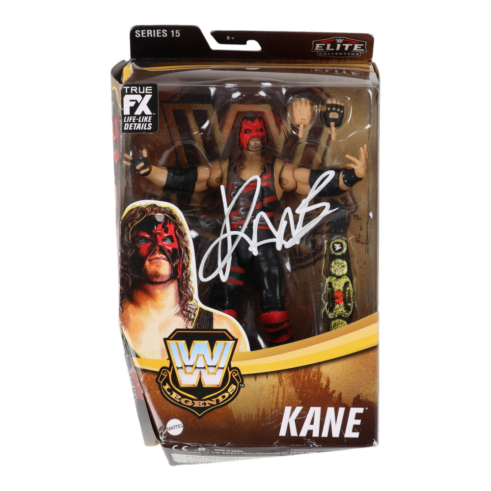 Kane Signed WWE Elite Collection Legends Action Figure (Fanatics ...