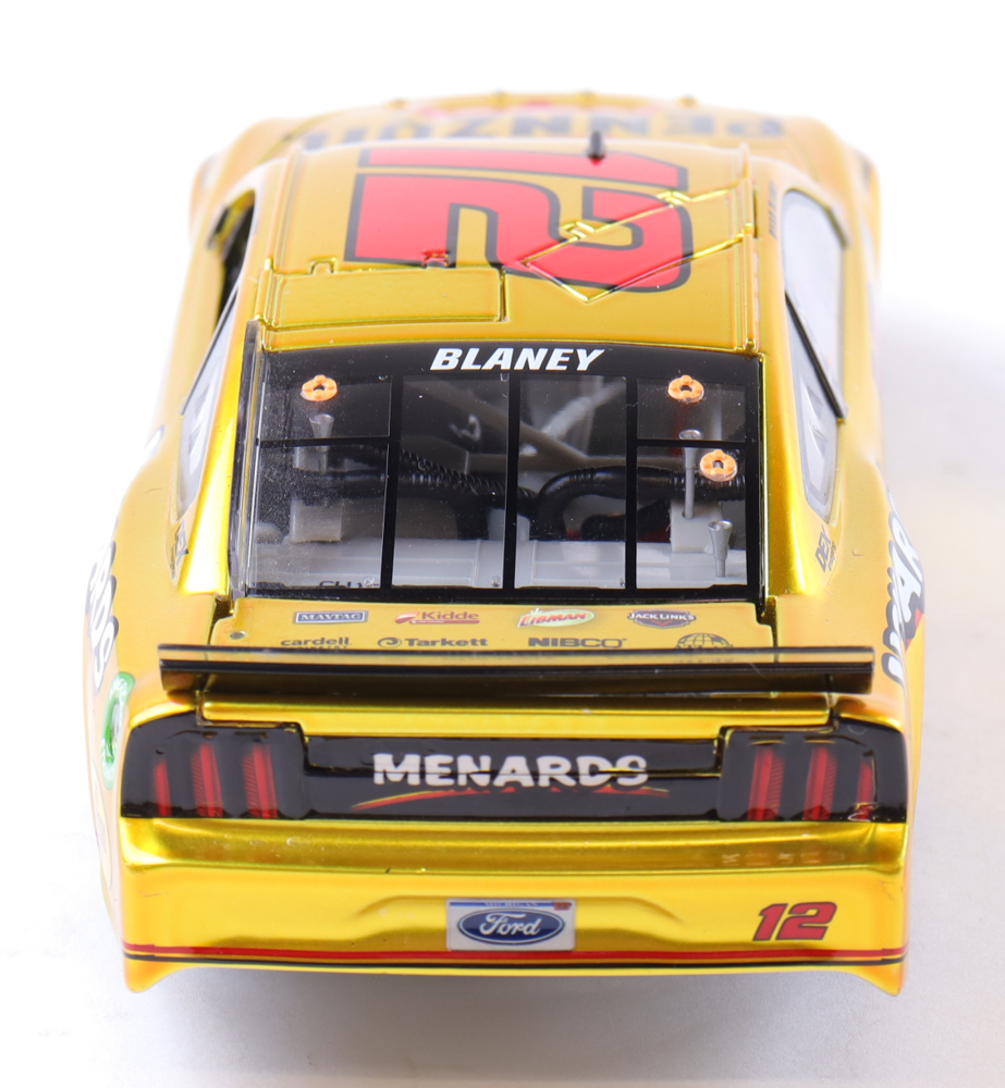 Ryan Blaney Signed NASCAR #12 Penzoil Darlington Liquid Color 2019 ...