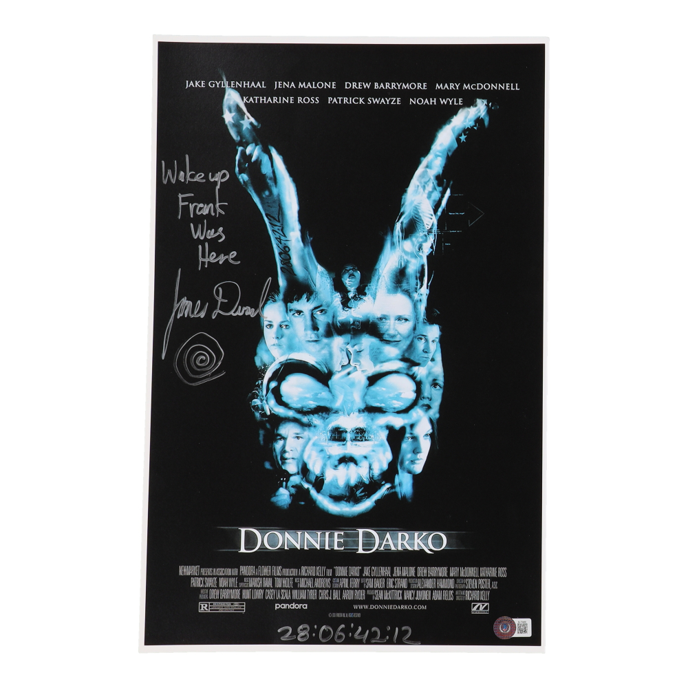 James Duval Signed "Donnie Darko" 11x17 Photo Inscribed "Frank Was Here ...