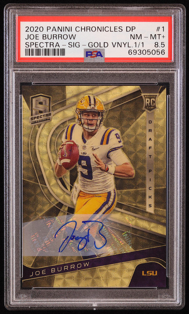 Joe Burrow 2020 Panini Spectra Draft Picks Signatures Gold Vinyl #1 #1/ ...