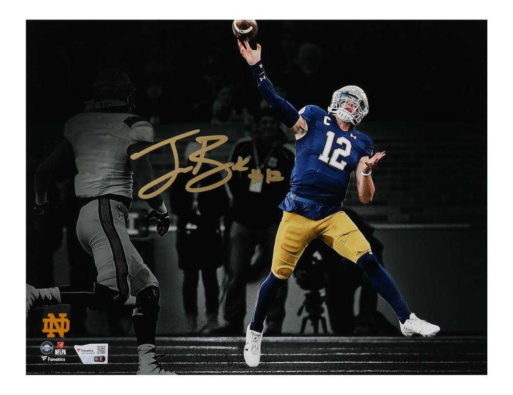 Ian Book Signed Notre Dame Fighting Irish 11x14 Photo (Fanatics ...