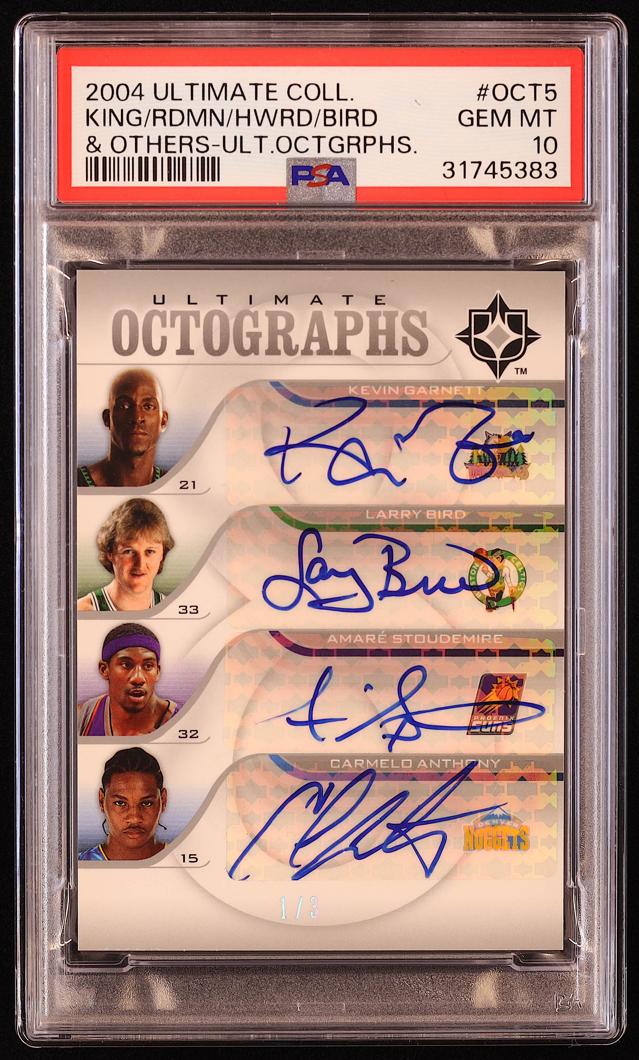 2004 Ultimate Collection Octographs #OCT5 Andrei Kirilenko / Bernard ...