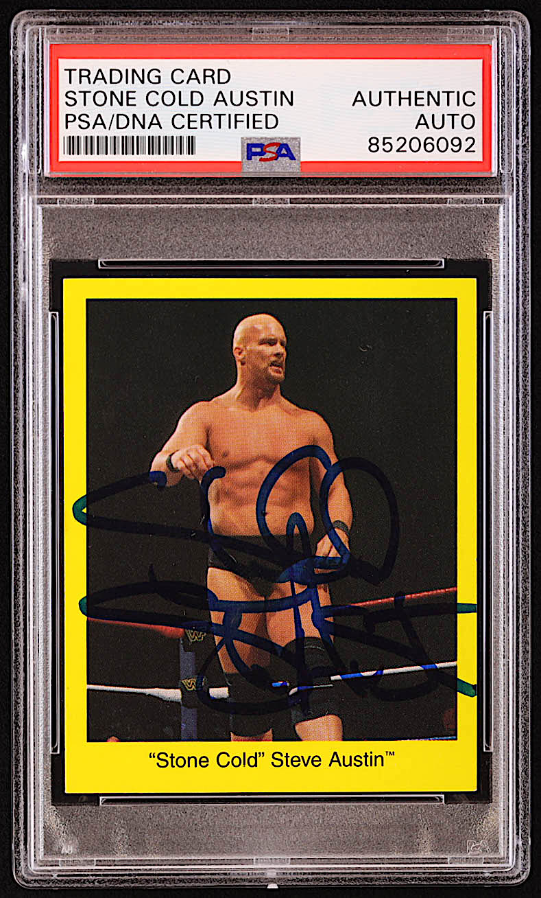 Stone Cold Steve Austin Signed Trading Card (PSA) | Pristine Auction