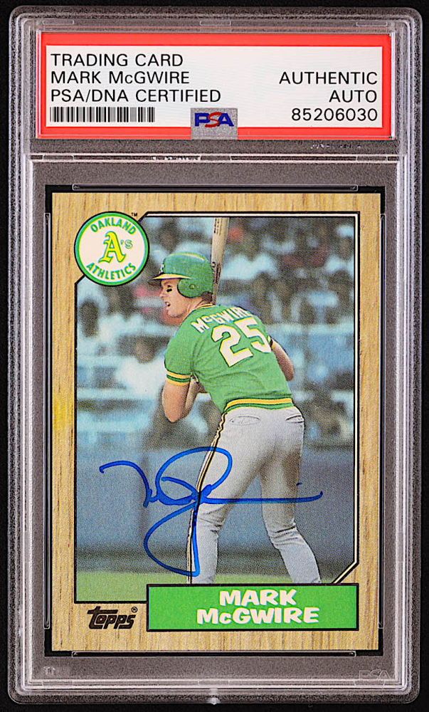 Mark McGwire Signed 1987 Topps #366 (PSA) | Pristine Auction