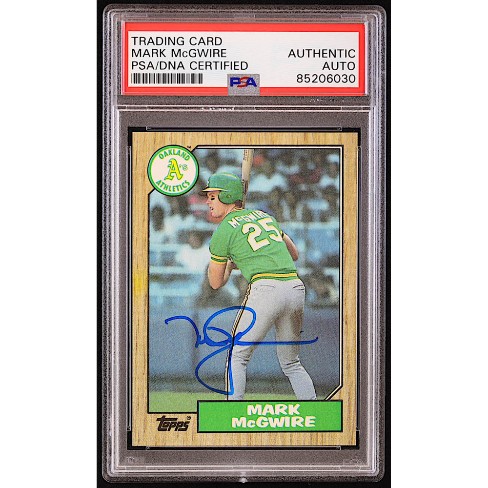 Mark McGwire Signed 1987 Topps #366 (PSA) | Pristine Auction