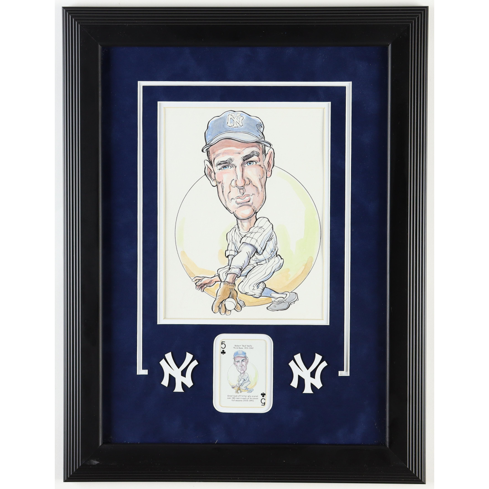 Robert "Red" Rolfe Yankees "Hero Deck" Custom Framed Art Print Display ...