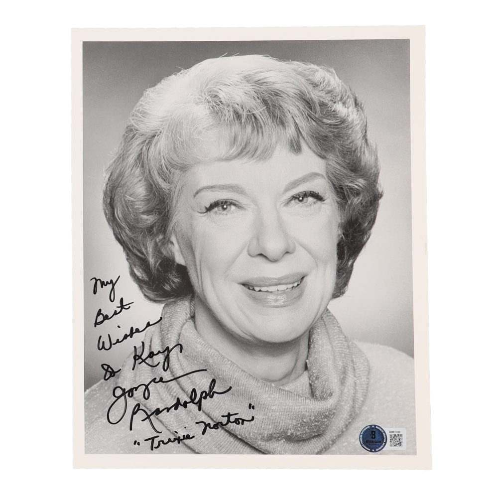 Joyce Randolph Signed 8x10 Photo Inscribed "My Best Wishes To Kay ...