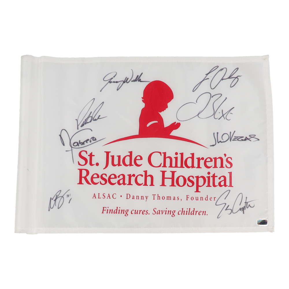 St. Jude Children's Research Hospital Golf Pin Flag Signed by (8) with ...