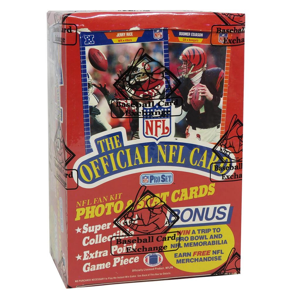 1989 Pro Set Series 1 Football Wax Box with (36) Packs (BBCE ...