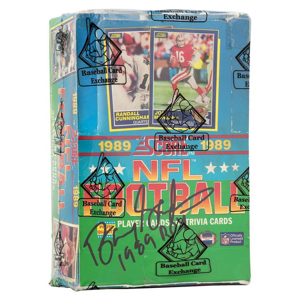 Barry Sanders Signed 1989 Score Football Wax Box with (36) Packs ...