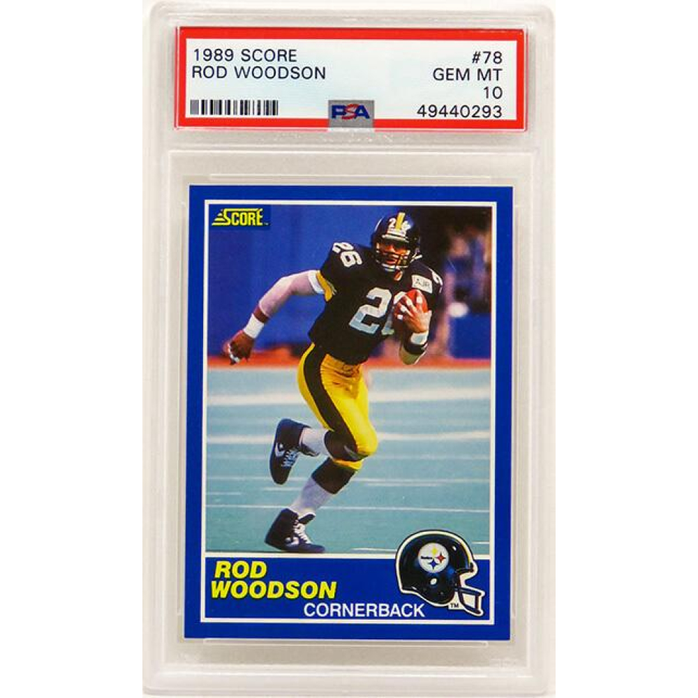 Rod Woodson 1989 Score #78 RC (PSA 10) | Pristine Auction